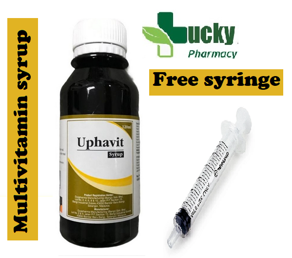 UPHAVIT SYRUP 120ML + FREE syringe | Lazada