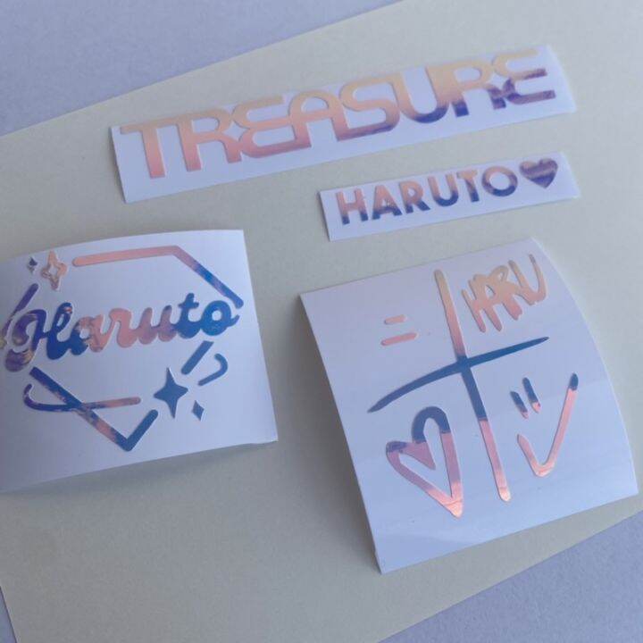 mainit na bentahan ♞Treasure Sticker Decal VINYL HOLOGRAPHIC KPOP HOLO ...