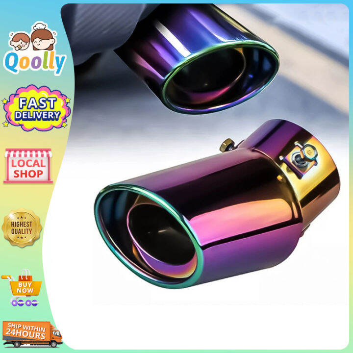 Universal Adjustable Inlet Exhaust Tips, Bolt-On Design Chrome Plated ...