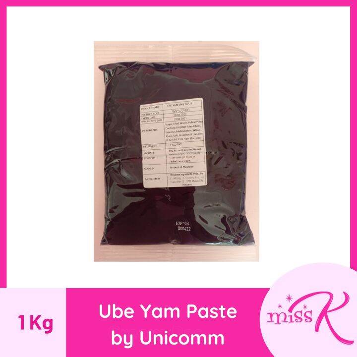 Ube Yam Paste | Ube Paste by Unicomm | Ube Fillings | 1 Kg | Lazada PH