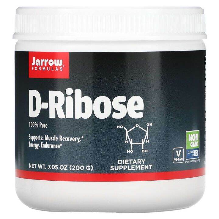 [PRE-ORDER] JARROW FORMULAS D-RIBOSE POWDER 7.05 OZ (200 G) - 100% PURE ...