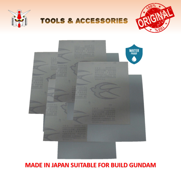 Sand Paper Japan Water Proof Sandpaper Sanding Polishing Shining Gundam ...