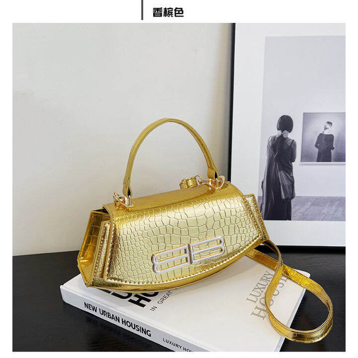 M-Braph กระเป๋าสไตล์เกาหลีสะพายไหล่กระเป๋าสะพายสำหรับผู้หญิงสีเงิน,กระเป๋าผู้หญิงรับรู้2023ฤดู ...