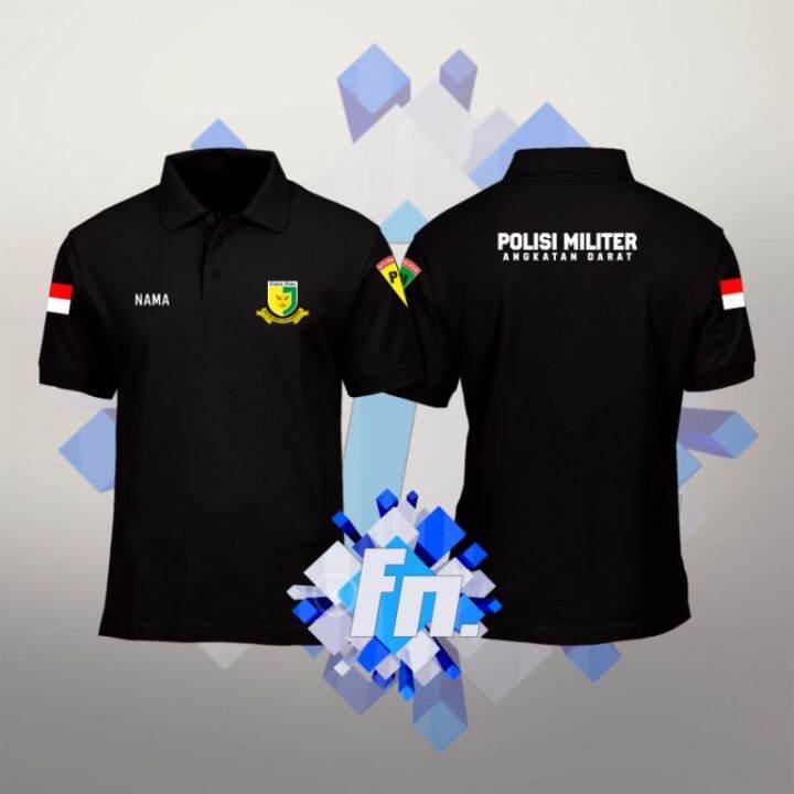 KAOS POLO SHIRT TNI POMAD POLISI MILITER ANGKATAN DARAT | Lazada Indonesia