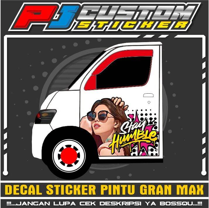 stiker decal pintu kanan kiri gran max / grandmax stay humble bisa ...