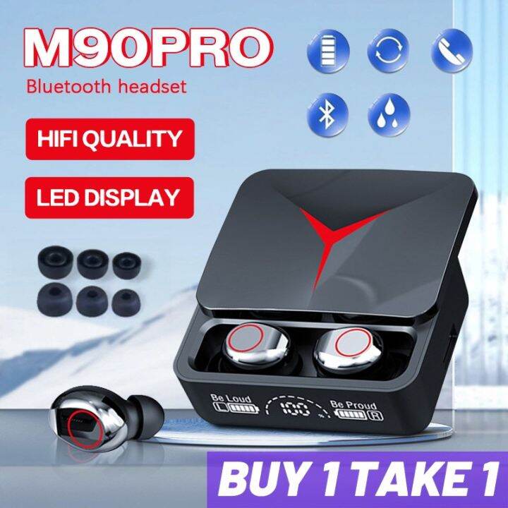 [Buy 1 Take 1] M90pro Earbuds Wireless Bluetooth 5.3 High Sound Quality ...