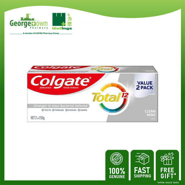 COLGATE TOTAL CLEAN MINT TOOTHPASTE 150G X 2 | Lazada