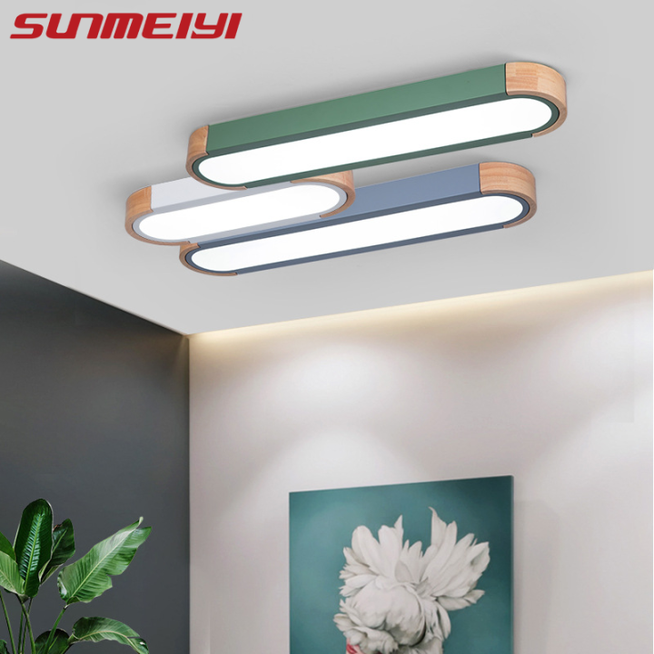 SUMEIYI Nordic LED strip ceiling light corridor porch light creative ...