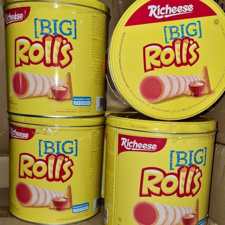 Richeese Big Rolls 330g Cheese Stix Choco Sticks Chocolate Wafer Choco ...