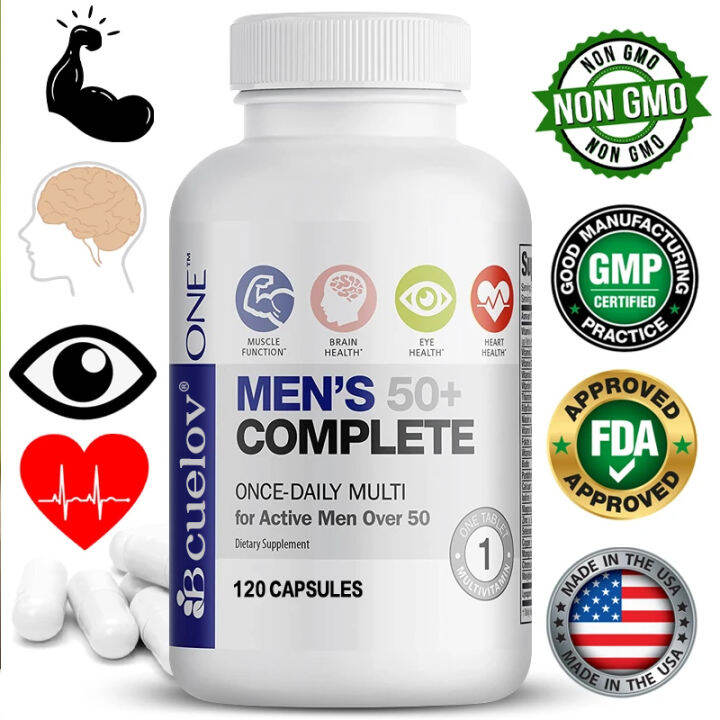 Daily Men's 50+ Complete Multivitamin Multimineral Supports Immunity ...