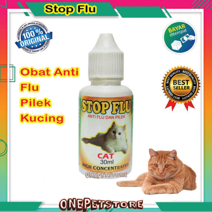 Obat Flu Pilek Kucing Ingusan - Stop Flu for cat 30 ml | Lazada Indonesia