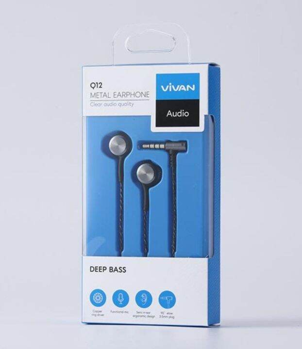 Vivan Wired Headset Q12 Grey | Lazada Indonesia