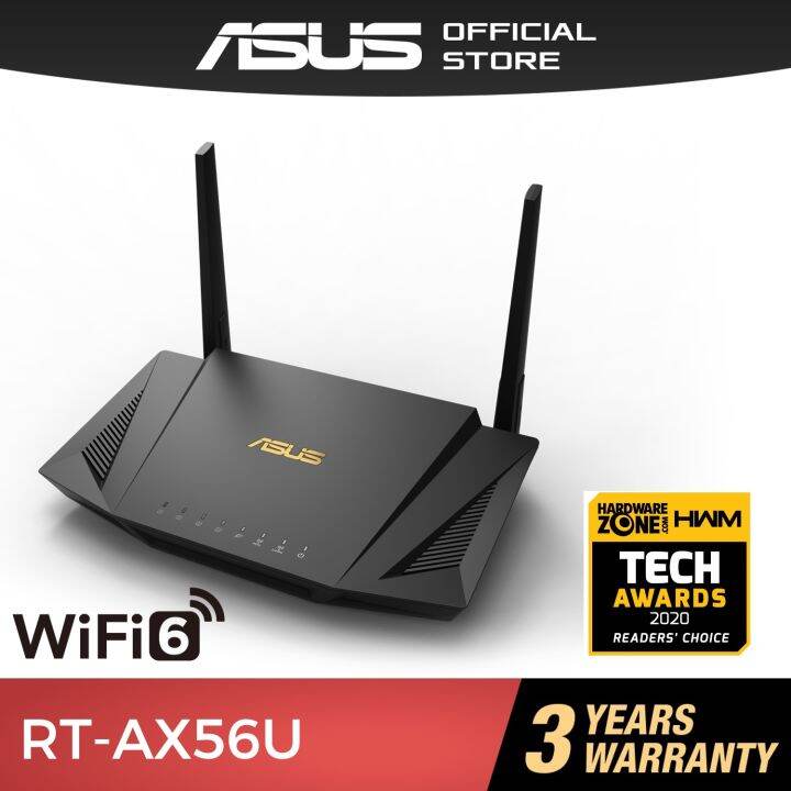 ASUS WiFi 6 Router RT-AX56U AX1800 AiMesh Wireless Router with OFDMA MU ...