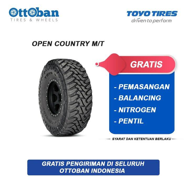 Toyo Tires Open Country M/T LT 275 70 R18 125P Ban Mobil | Lazada Indonesia