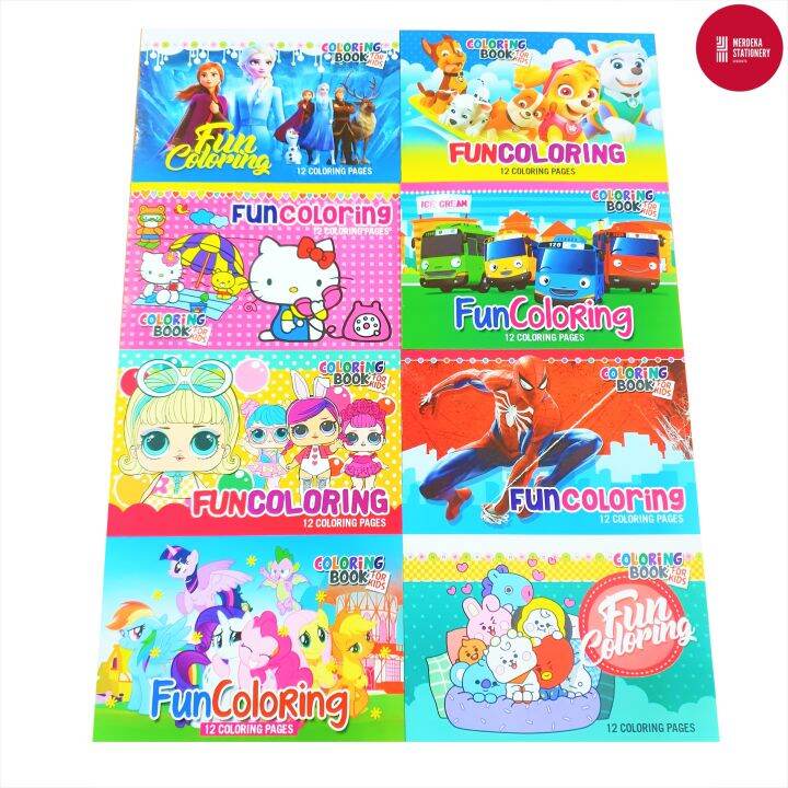 Buku Mewarnai/Warna/Coloring/Colouring Books Kecil Anak-anak Karakter ...