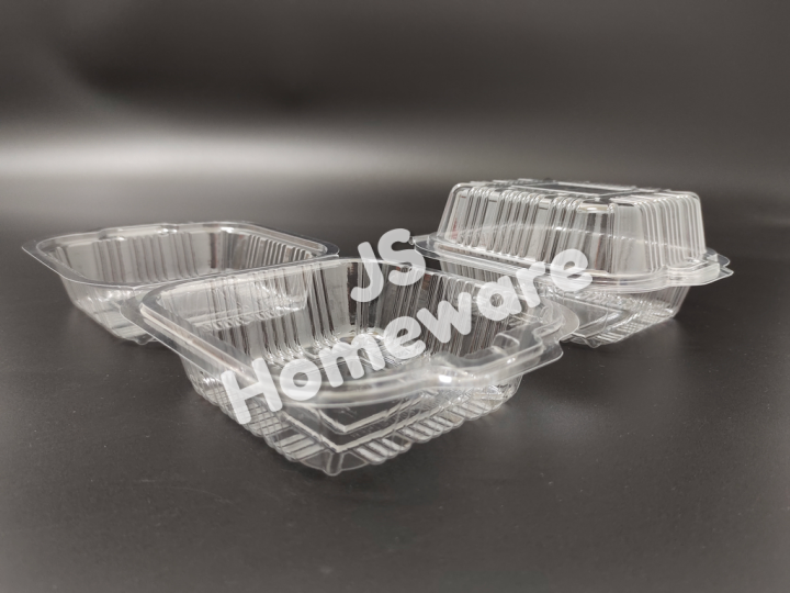 Kuih Container C10 / 4" Burger Box Tray with Lock (100pcs±) Bakery ...