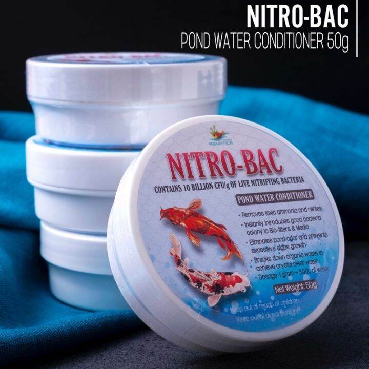 Nitro-Bac Pond Water Conditioner 50g by Noah Aquatics Nitrifying ...