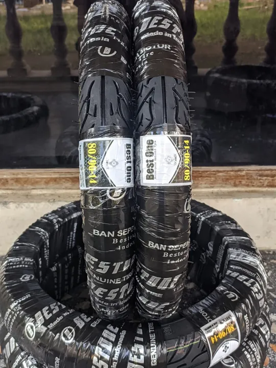 Ban Motor Matic Ukuran 80/90-14 Dan 90/90-14 Sepasang Tubetype | Lazada ...