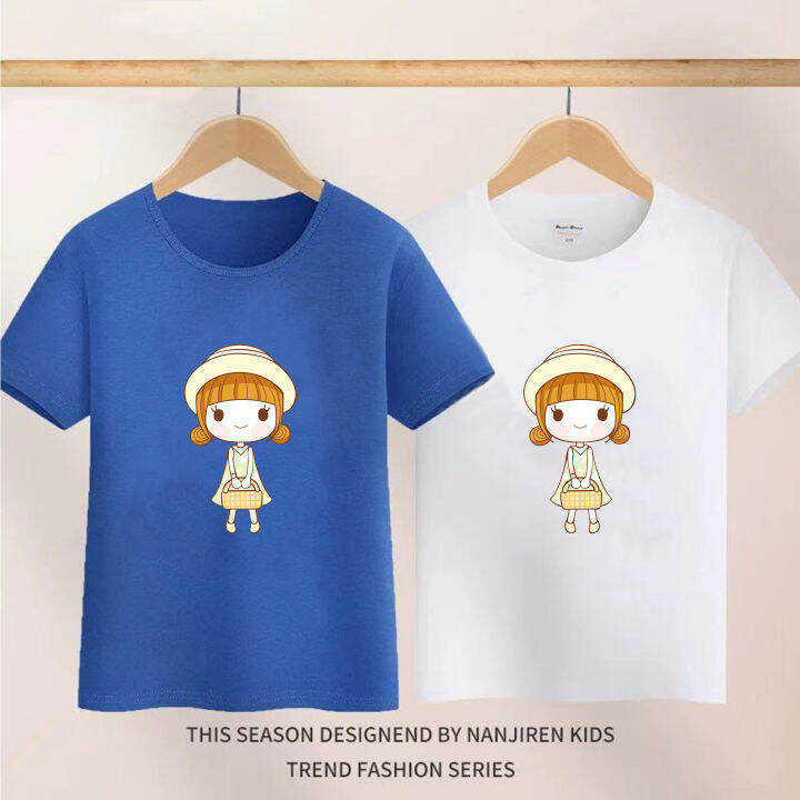 K-2096เสื้อยืดแขนสั้นเด็กลายการ์ตูนน่ารัก ผ้านุ่มใส่สบาย ลายเยอะ สีครบ ...