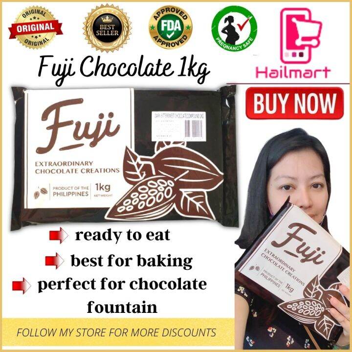 Fuji Chocolate Bar 1kg Dark Bittersweet Compound, Ready to eat, Best ...