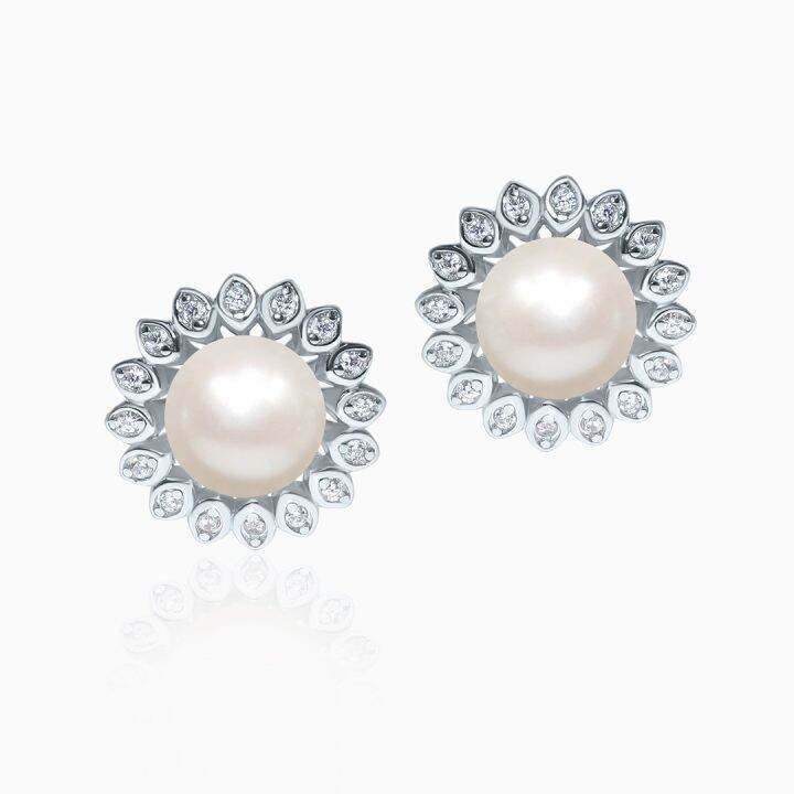 Alfredulla Petitbellu Silver Pearl Earring | Lazada PH