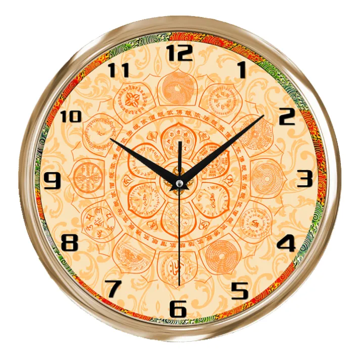 Tibetan King Kong dzogchen Mantra Wheel Collection Clock Wall Clock ...
