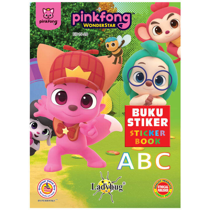 Pinkfong Wonderstar Abc Sticker Book EB15 - 20 | Lazada