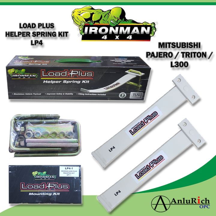 IRONMAN LOAD PLUS HELPER SPRING KIT LP4 FOR MITSUBISHI PAJERO / TRITON ...