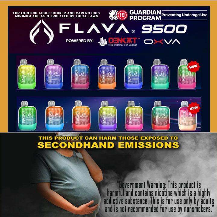 vape FLAVA OXBAR 9500 PUFFS WITH FREE LANYARD | Lazada PH