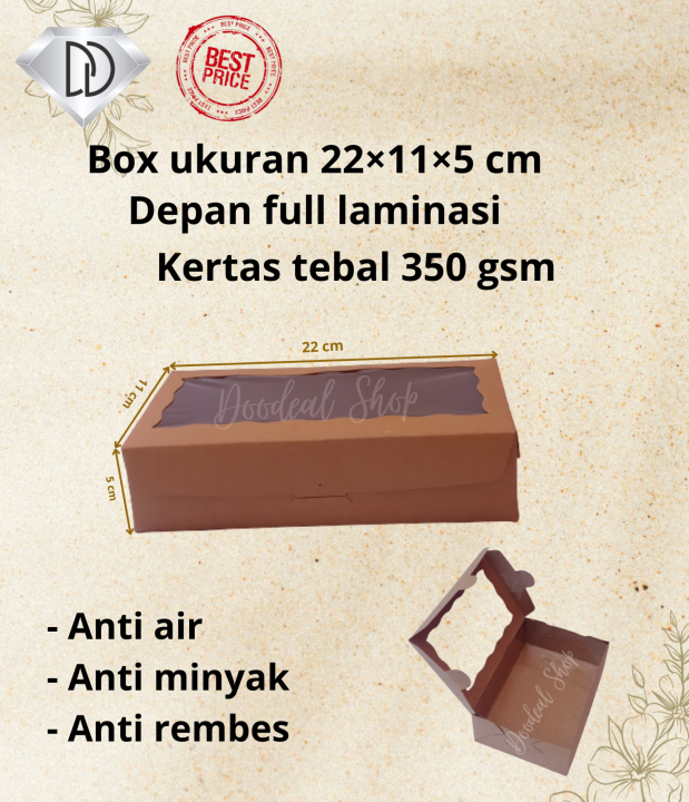 (1 PAK=10 PCS) BOX UKURAN 22X11X5, BOX 22X11X5 BUKAAN DEPAN, BOX UKURAN ...