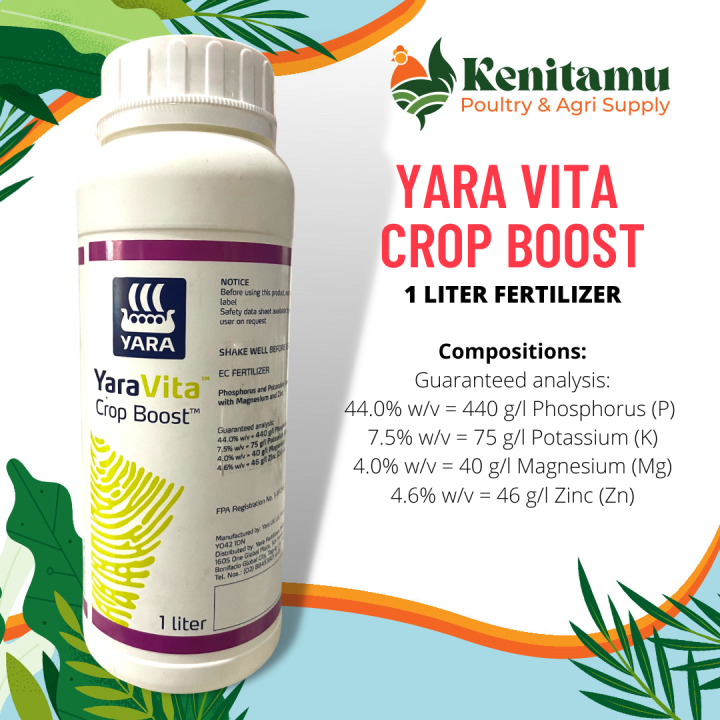 YARA VITA CROP BOOST 1 LITER FOR PLANT CARE AND CROPS/ FAST ACTING AND EFFECTIVE/ GARDENING ...
