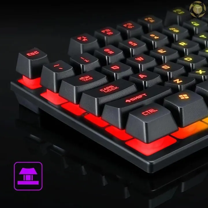 T-WOLF WIRED GAMING KEYBOARD T20 RAINBOW BACKLIT KEYBOARD | Lazada PH