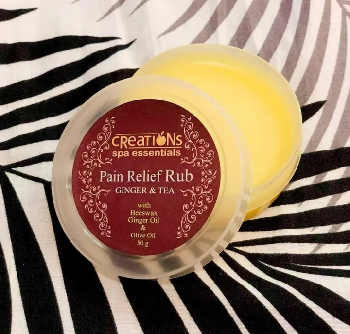 CREATIONS SPA ESSENTIALS Pain Relief Rub 50 Grams - GINGER & TEA ...
