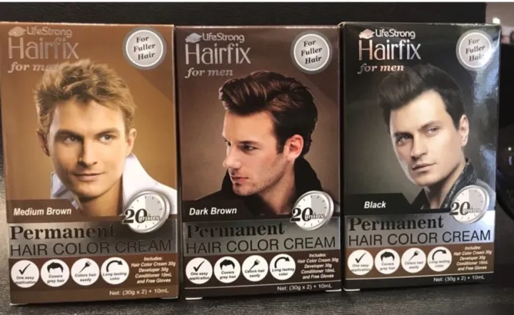 HAIRFIX FOR MEN Permanent Hair Color Cream | Lazada PH
