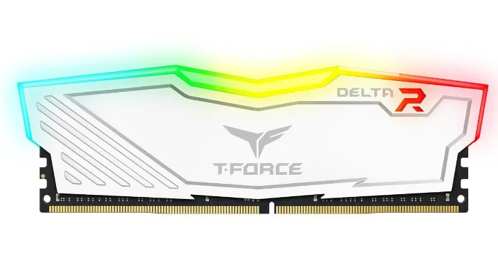 Team Elite TForce Delta 8gb 1x8 3200mhz DDR4 RGB Memory White dazzling ...