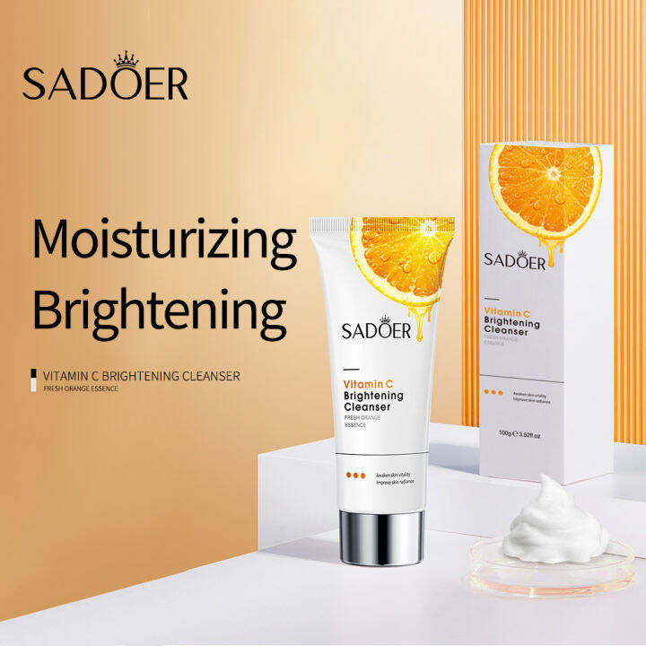 SADOER Vitamin C Brightening Face Cleanser 100g | Lazada
