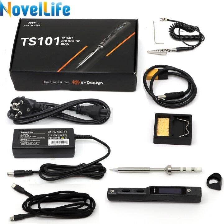 TS101 USB Electric Soldering Iron Kit Adjustable Temperature Digital ...