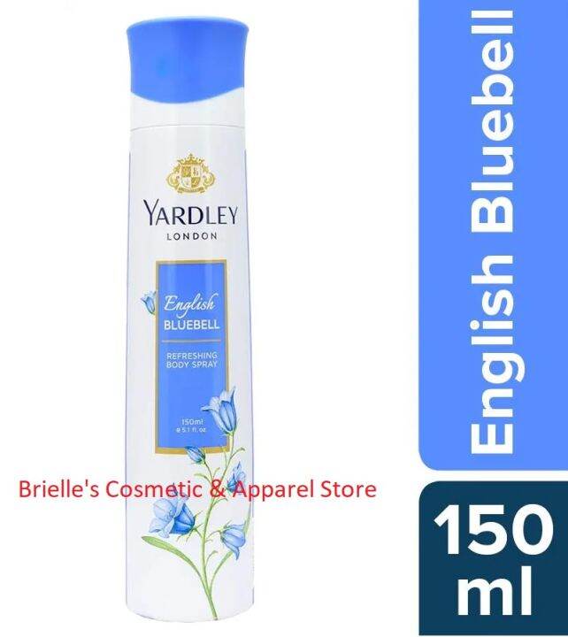 Yardley Blue Bell Body Spray For Women, feminine fresh, fruity floral ...