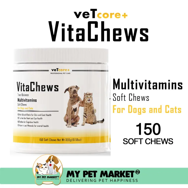 Vetcore VitaChews Multivitamins for Dogs and Cats 150 Chews | Lazada PH