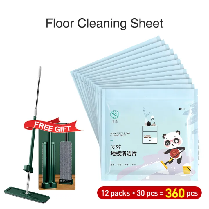 【Free MOP】360PCS Floor Cleaning Sheet 地板清洁片桂花味 Ready Stock | Lazada PH