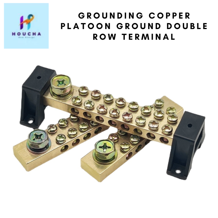 Grounding Copper Platoon Ground Double Row Terminal 10* 18 9 13 17 21 ...