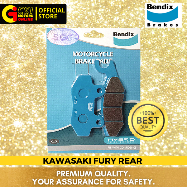 BENDIX Brake Pad MD2 for Kawasaki Fury Rear | Lazada PH