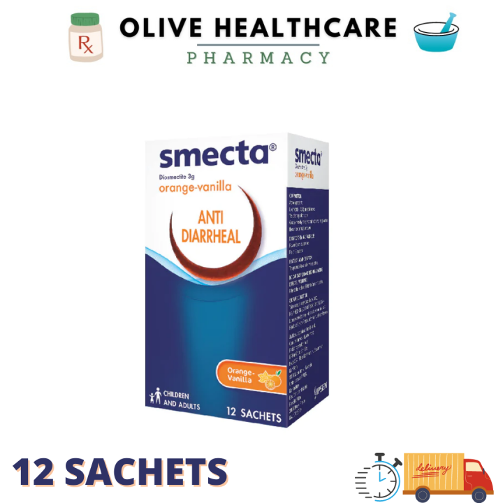 SMECTA Orange-Vanilla 3g Sachets for Diarrhea [EXP 09/2025] | Lazada