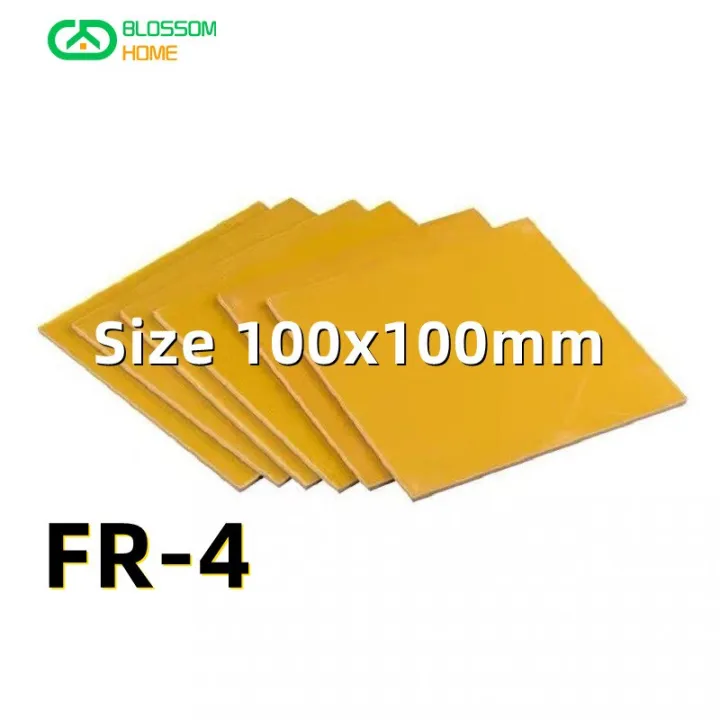 100x100mm Yellow FR4 Epoxy Resin Board 3240 Epoxy Plate Glass Fiber ...