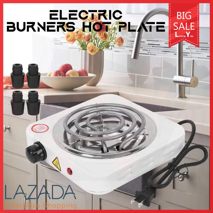 Electric Kitchen Stainless Steel Single Burner Electric Stove Home Electric Stove 1000W 220V ...