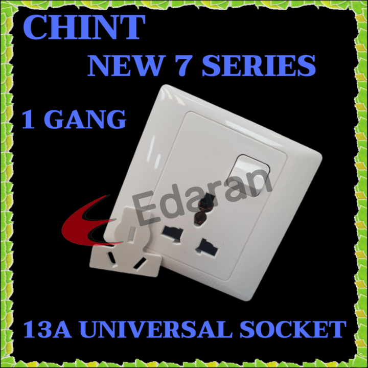 CHINT NEW7-G442 13A 1G UNIVERSAL SWITCHED SOCKET OUTLETS | Lazada