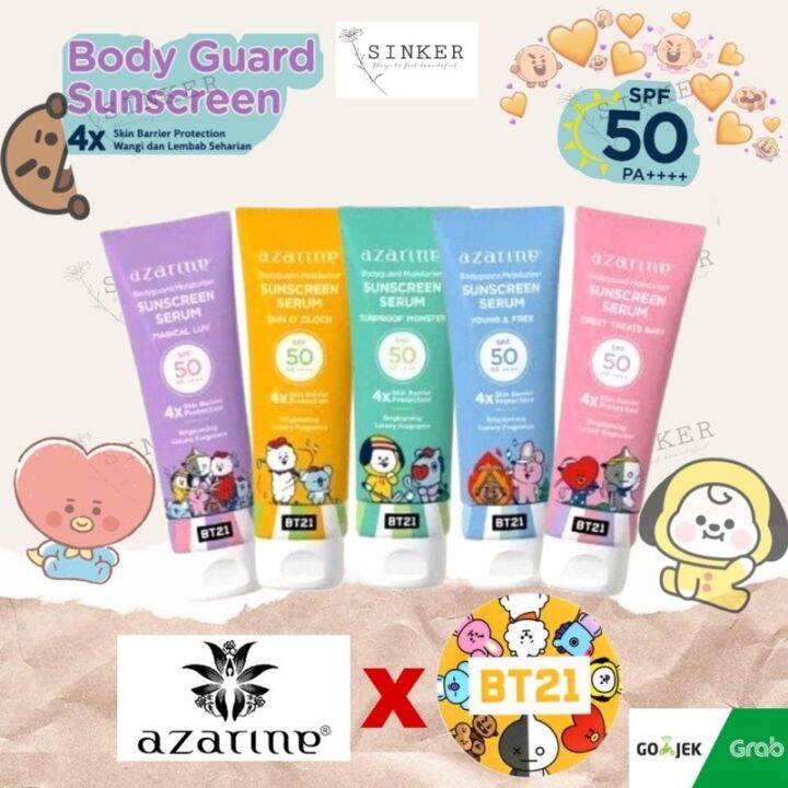 BPOM Azarine Body Guard Moisturizer Sunscreen Serum 100ml Sunblok ...