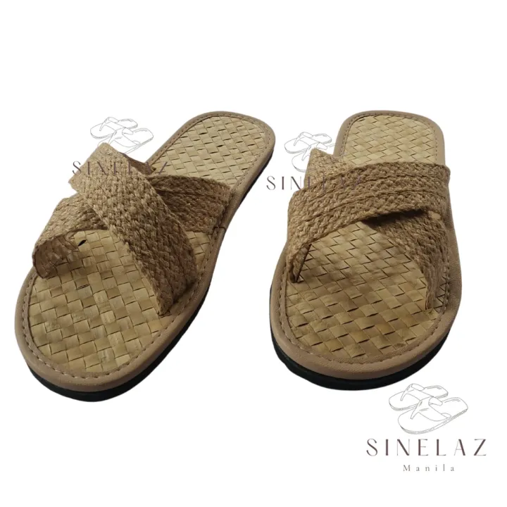 unisex native abaca slippers (X Type Slip-ons) | Sinelaz Manila | Lazada PH