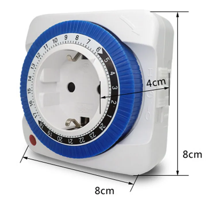 Timer Switch Timer Plug in 24 Hours Mechanical Grounded Programmable Smart Countdown Switch ...