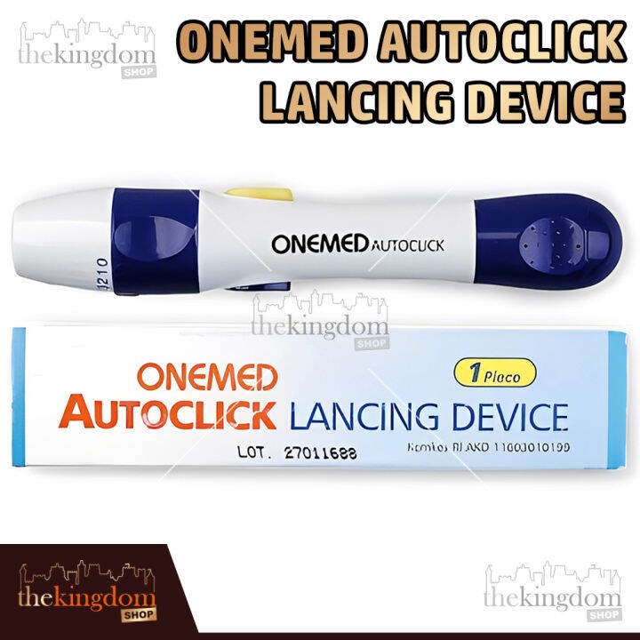 Onemed Autoclick Lancing Device Pen Auto Click Ambil Darah | Lazada ...